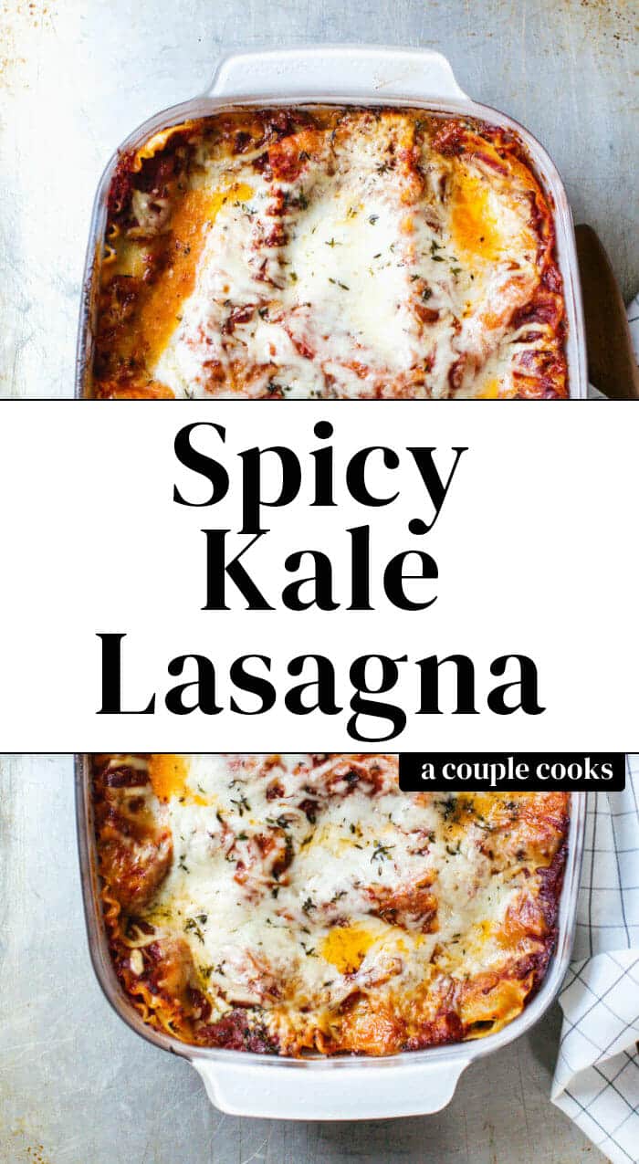 Kale Lasagna with Cottage Cheese – A Couple Cooks