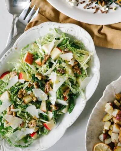 Cabbage Salad with Apples & Walnuts – A Couple Cooks