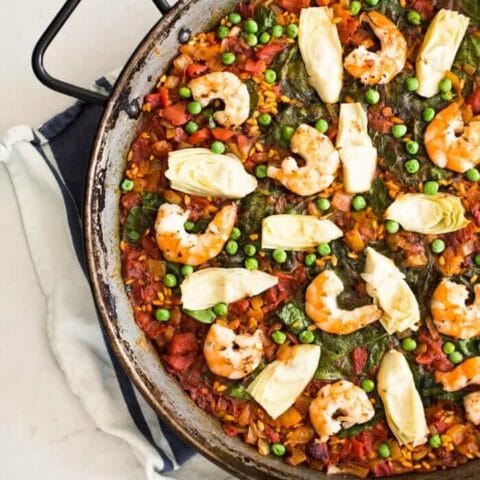 Easy Shrimp Paella – A Couple Cooks
