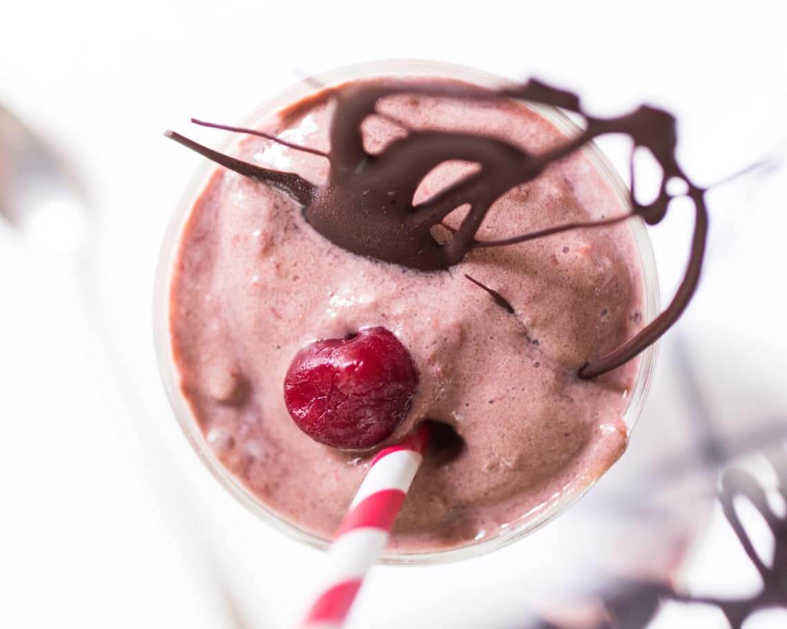 Chocolate Cherry Milkshake – A Couple Cooks