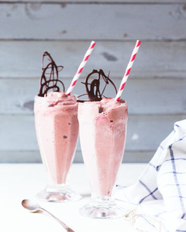 Chocolate Cherry Milkshake – A Couple Cooks