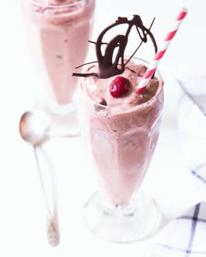 Chocolate Cherry Milkshake – A Couple Cooks