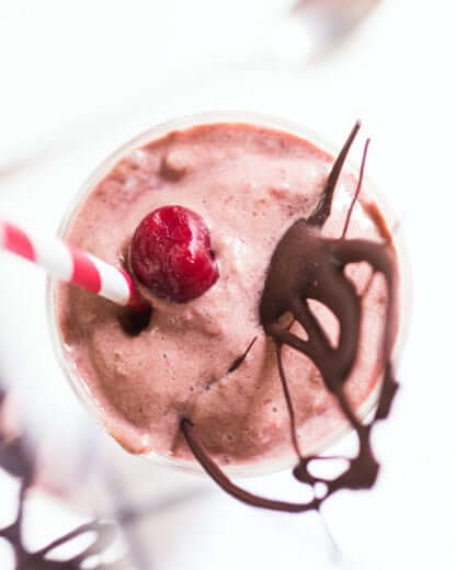 Chocolate Cherry Milkshake – A Couple Cooks