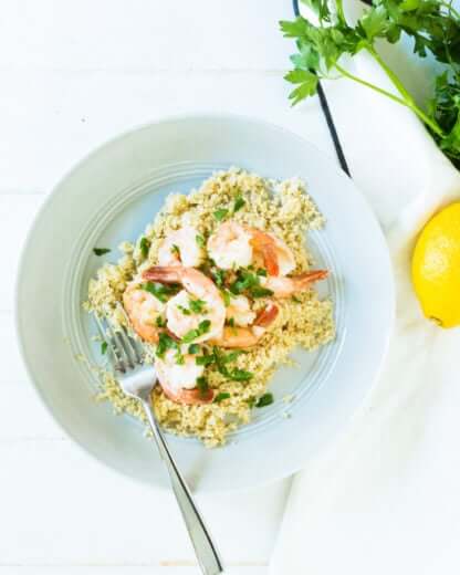 Quick Shrimp Couscous – A Couple Cooks