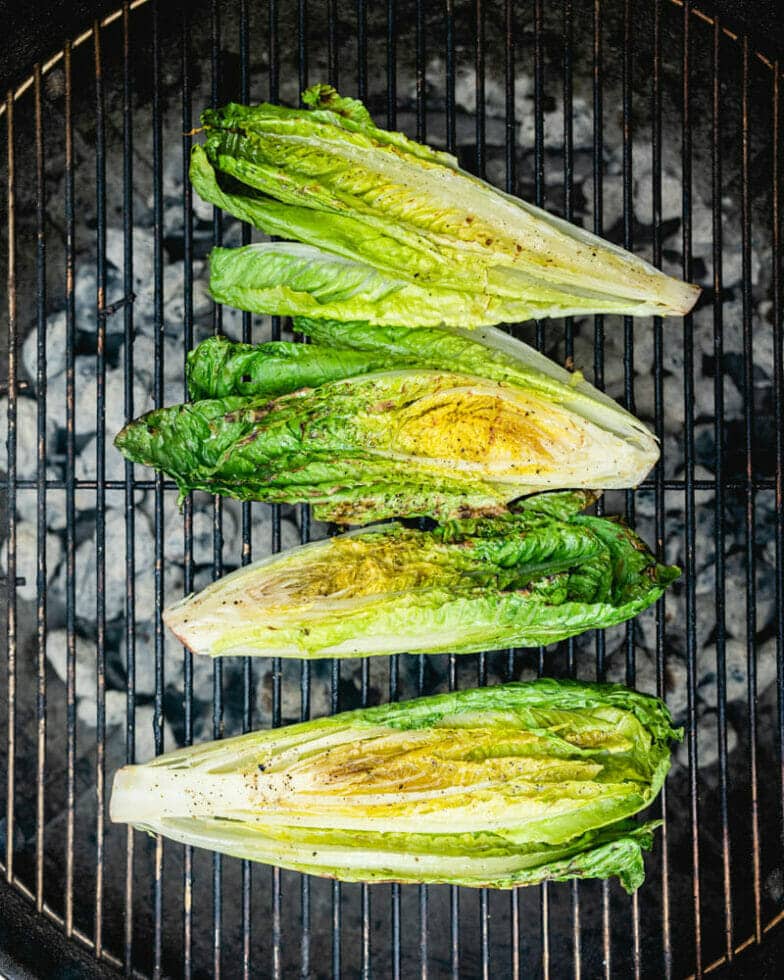 Easy Grilled Romaine – A Couple Cooks