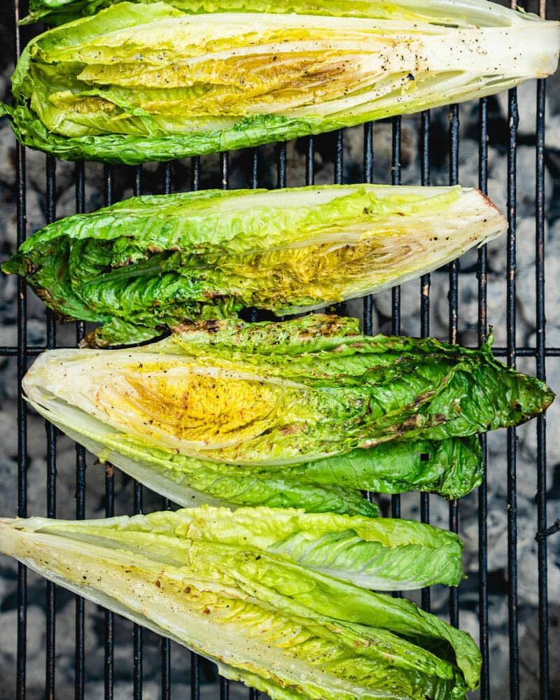 Easy Grilled Romaine – A Couple Cooks