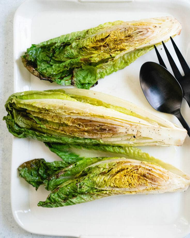 Easy Grilled Romaine – A Couple Cooks
