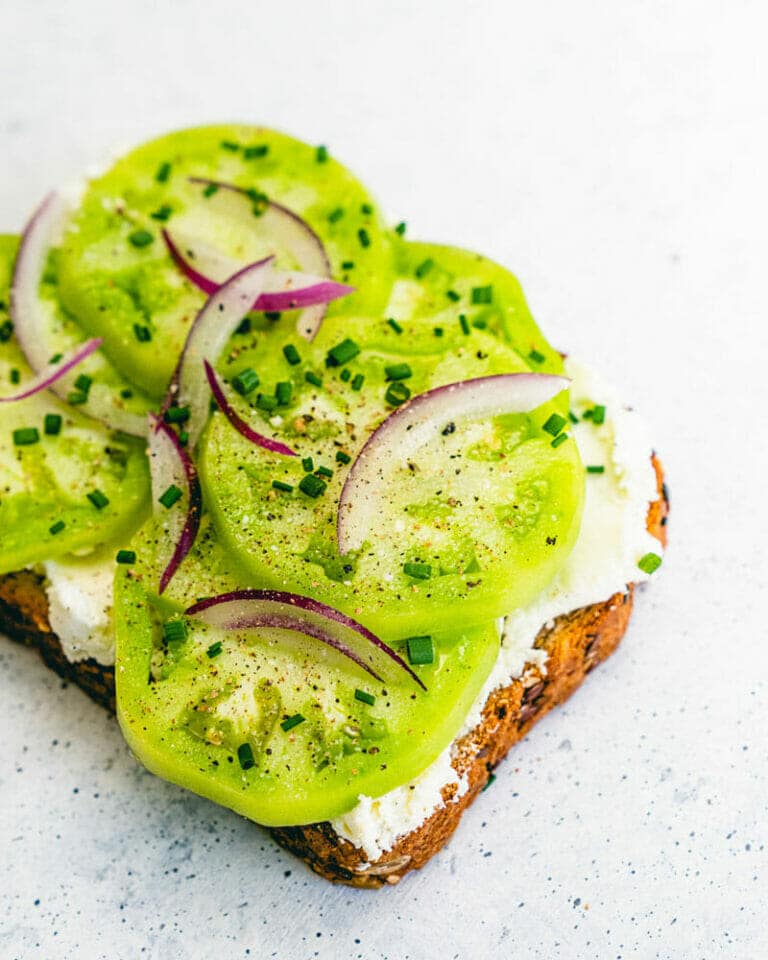 Green Tomato Toast Recipe – A Couple Cooks