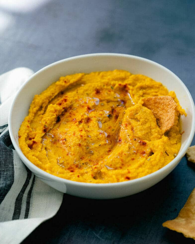 Easy Pumpkin Hummus – A Couple Cooks