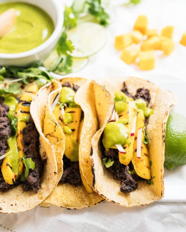 Grilled Mango Tacos with Dream Sauce – A Couple Cooks
