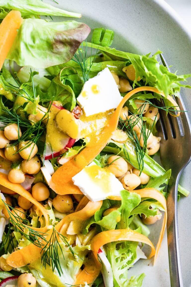 California Salad with Avocado Oil Vinaigrette – A Couple Cooks