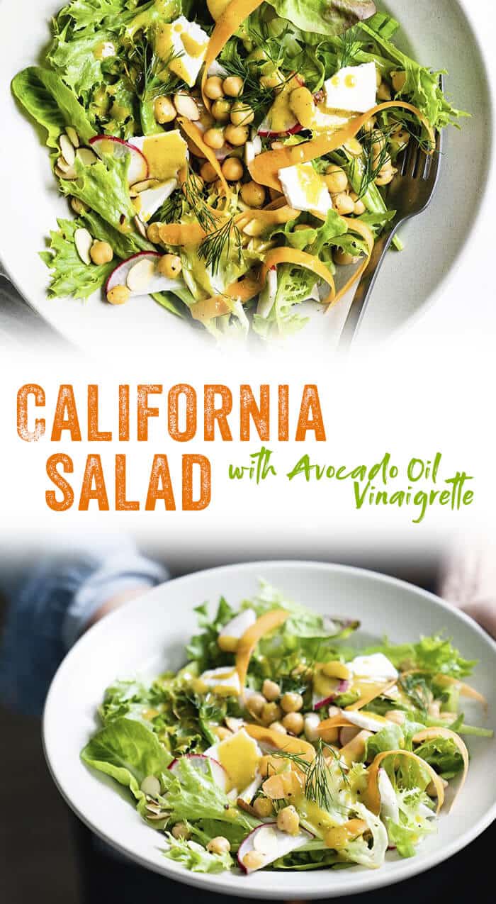 California Salad with Avocado Oil Dressing – A Couple Cooks