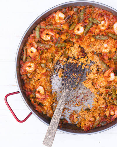 Seafood Paella on an Open Fire – A Couple Cooks