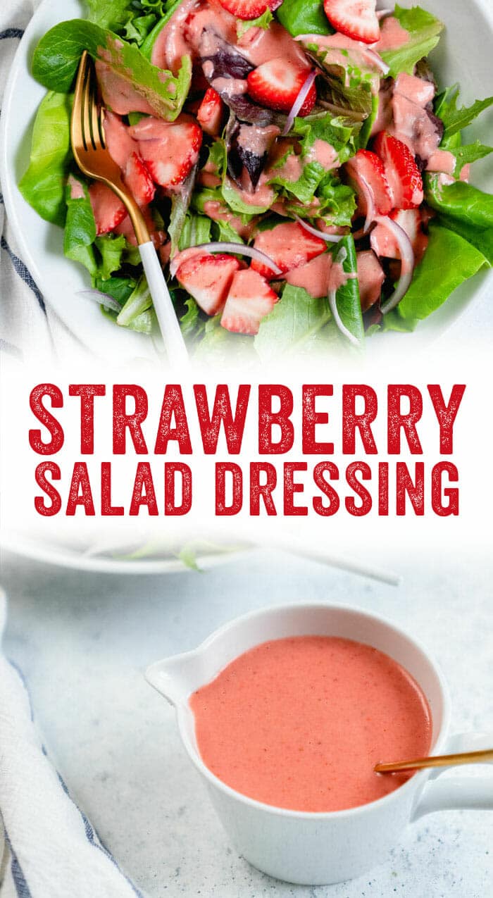 Strawberry Vinaigrette (5 Minute Salad Dressing!) – A Couple Cooks