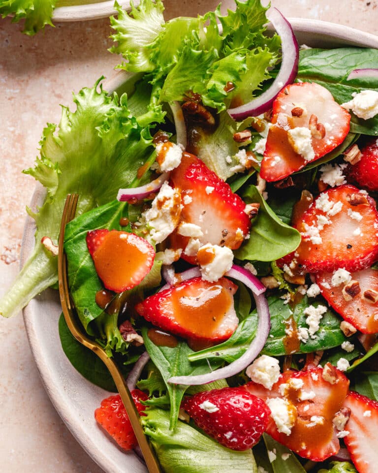 Strawberry Salad with Balsamic Vinaigrette – A Couple Cooks