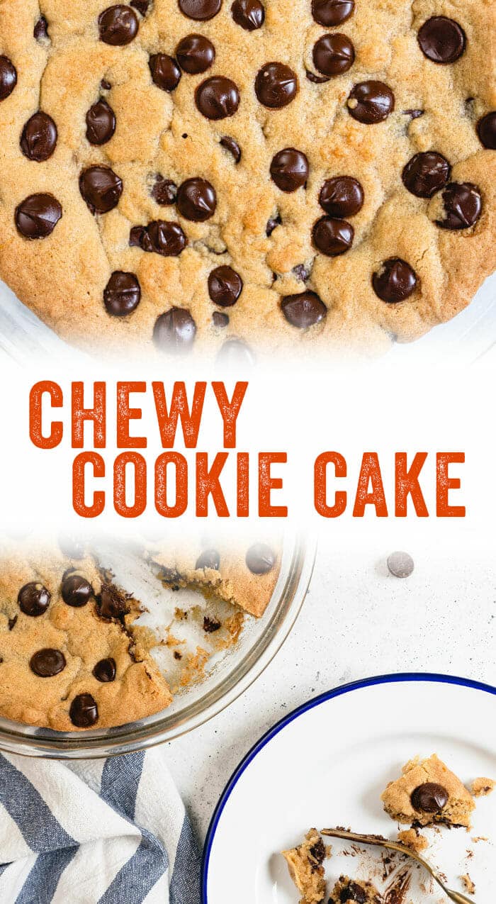 *The Best* Chewy Cookie Cake Recipe – A Couple Cooks