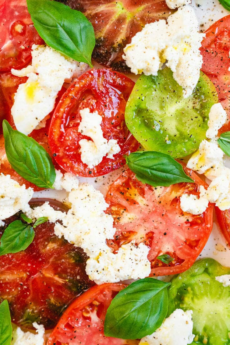 Tomato, Basil & Mozzarella Salad (Caprese Salad) – A Couple Cooks