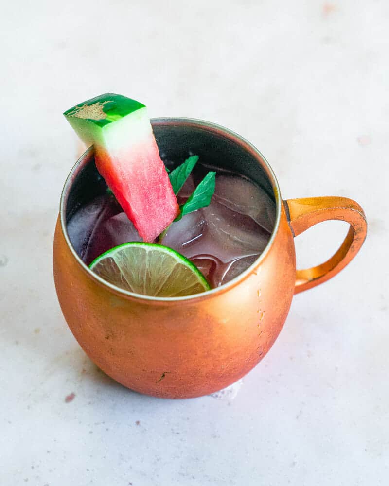 Watermelon Mule (Spin on a Moscow Mule!)