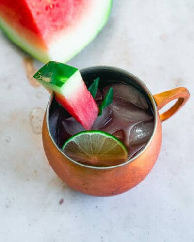 Watermelon Mule (Spin on a Moscow Mule!)