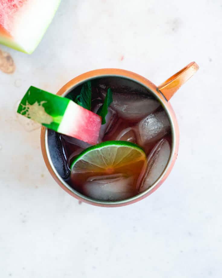 Watermelon Mule (Spin on a Moscow Mule!)