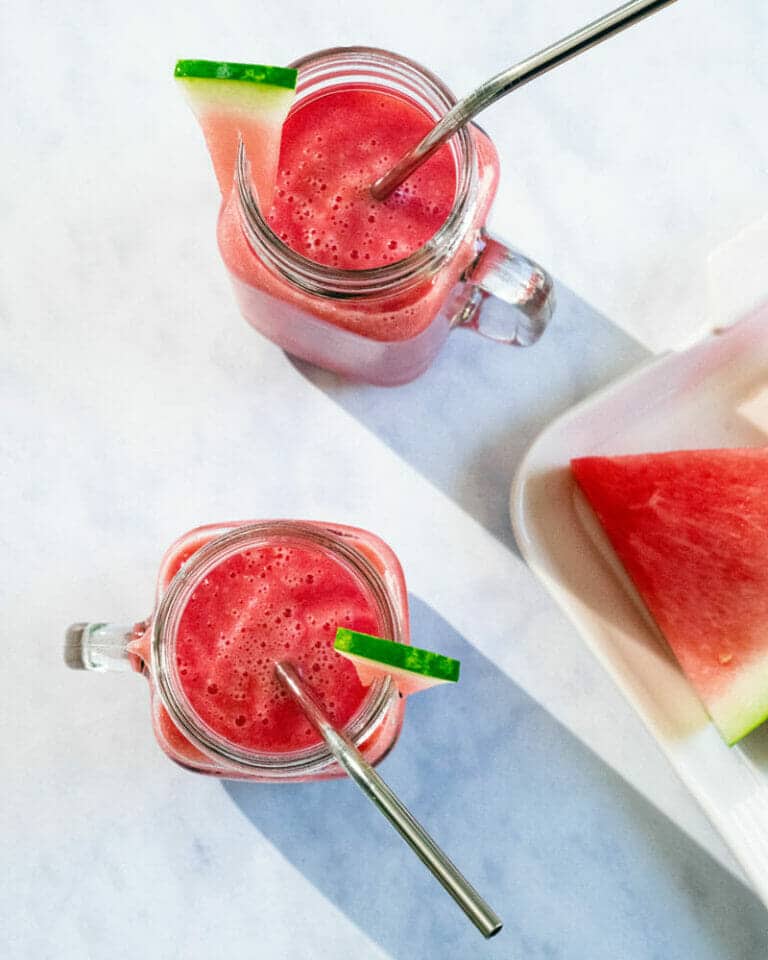 Watermelon Smoothie – A Couple Cooks