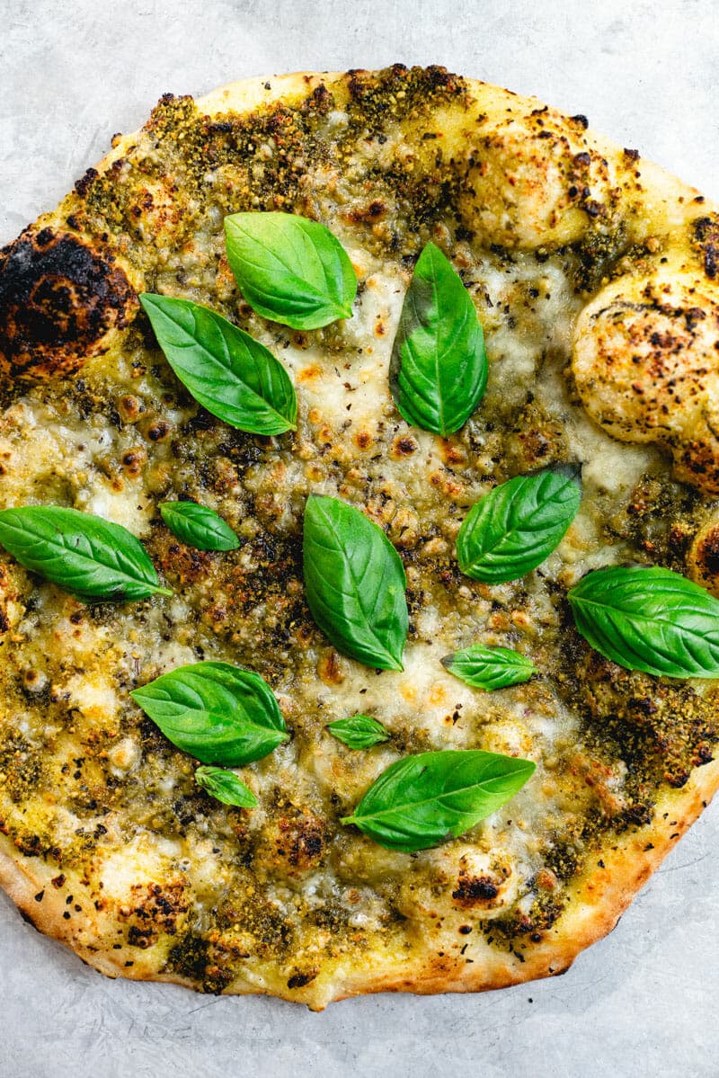 Everything Basil Pizza – A Couple Cooks