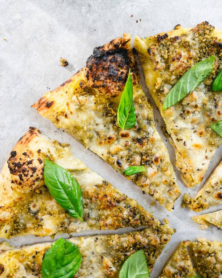Everything Basil Pizza – A Couple Cooks