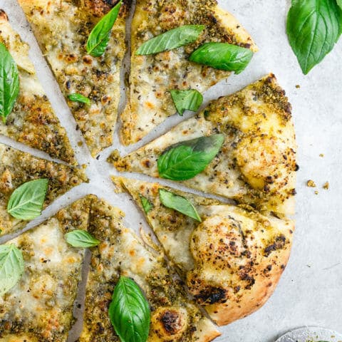 Everything Basil Pizza – A Couple Cooks