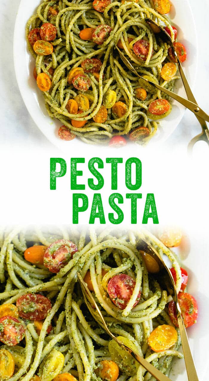 Pesto Pasta (with Homemade Pesto!) – A Couple Cooks