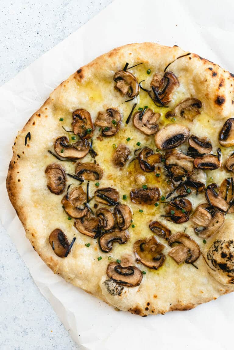 Truffle Pizza with Parrmsan & Chives – A Couple Cooks