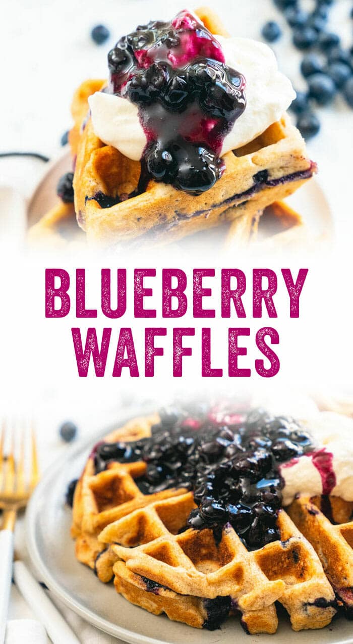 The Best Blueberry Waffles – A Couple Cooks
