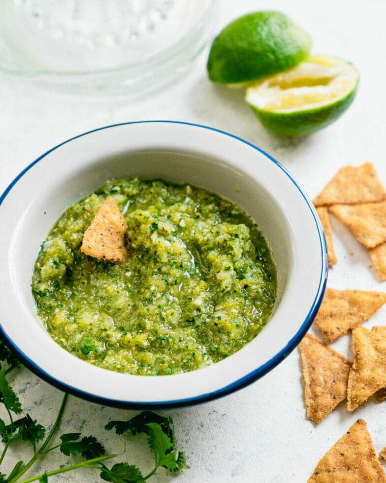 Green Tomato Salsa (Tastes Like Salsa Verde!) – A Couple Cooks