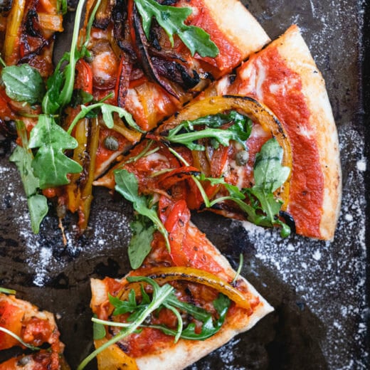 Healthy Pizza (Veggie Loaded!) – A Couple Cooks