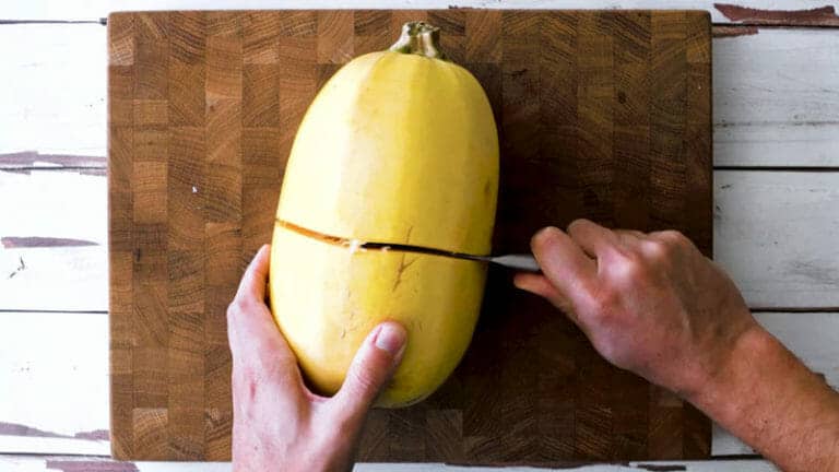 How to Cut Spaghetti Squash – A Couple Cooks