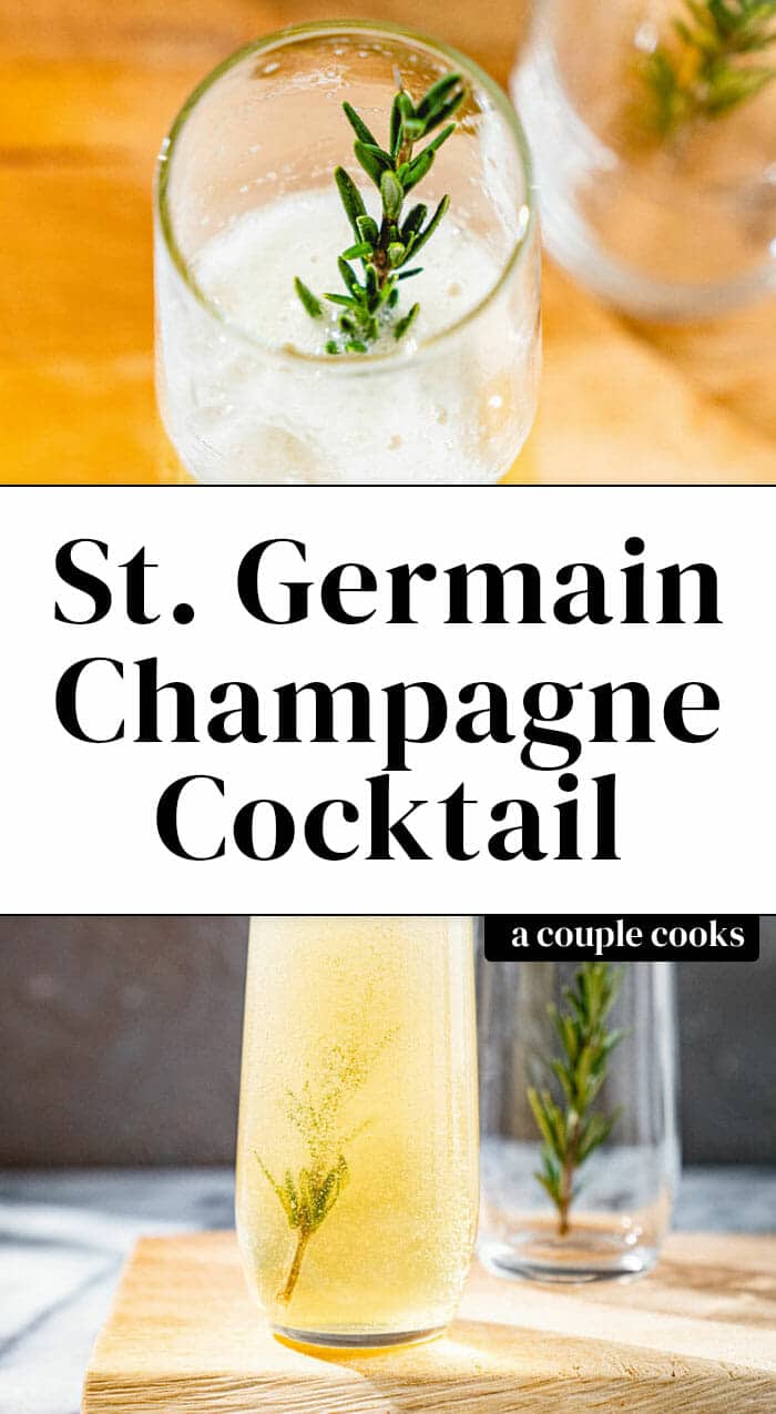 St Germain Champagne Cocktail – A Couple Cooks
