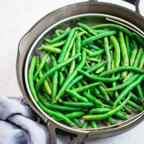 Steamed Green Beans – A Couple Cooks