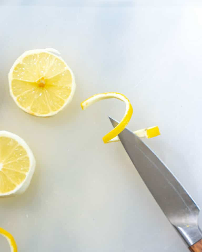 How to Make a Lemon Twist (with a Knife) – A Couple Cooks