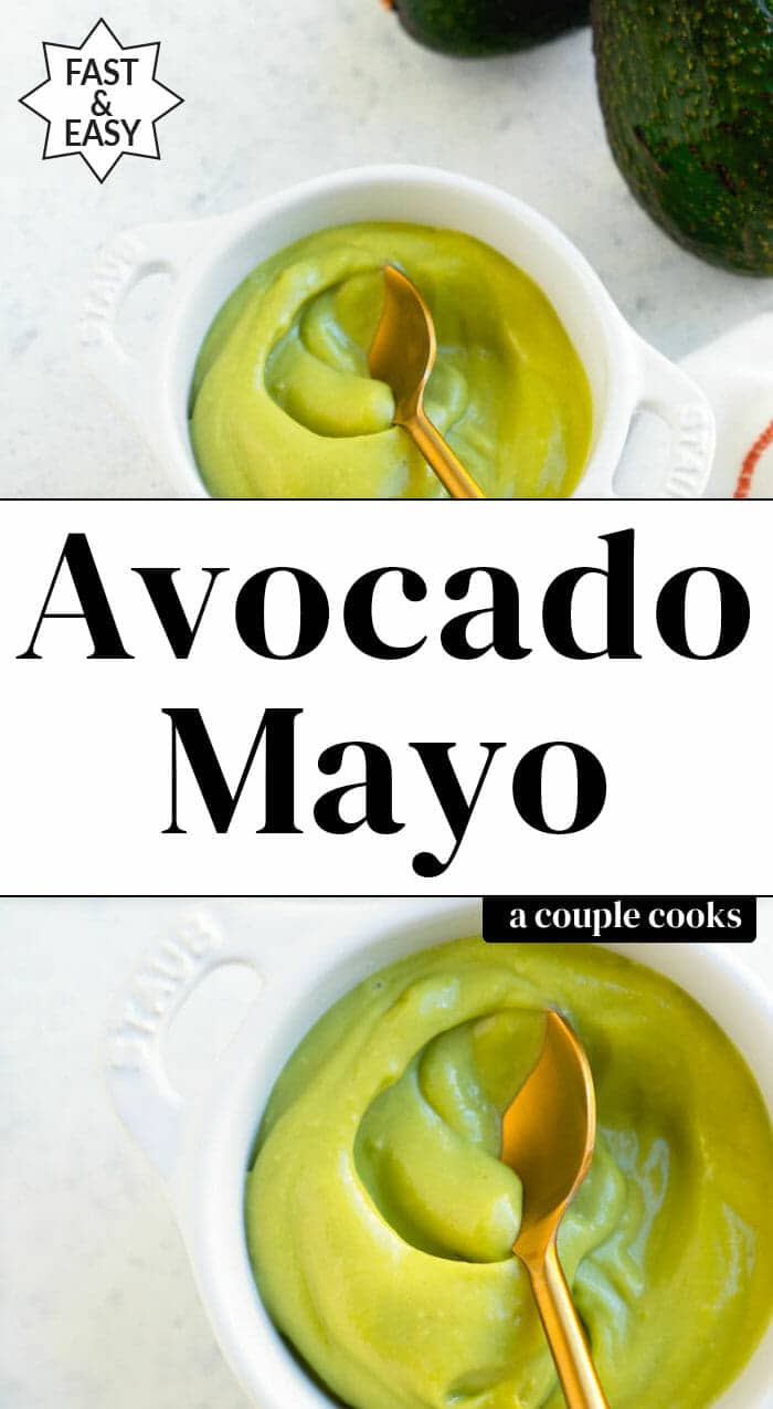 Avocado Mayo (with Real Avocado!) – A Couple Cooks