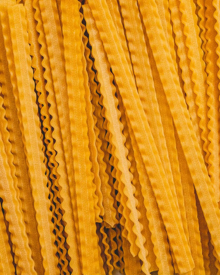 Mafaldine Pasta with Eggplant – A Couple Cooks