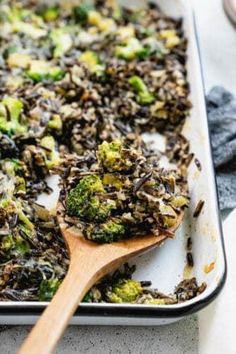 Wild Rice Casserole (Broccoli Cheese!) – A Couple Cooks