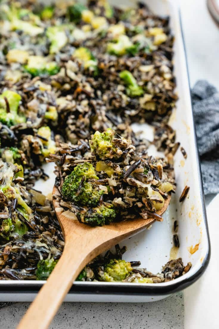 Wild Rice Casserole (Broccoli Cheese!) – A Couple Cooks