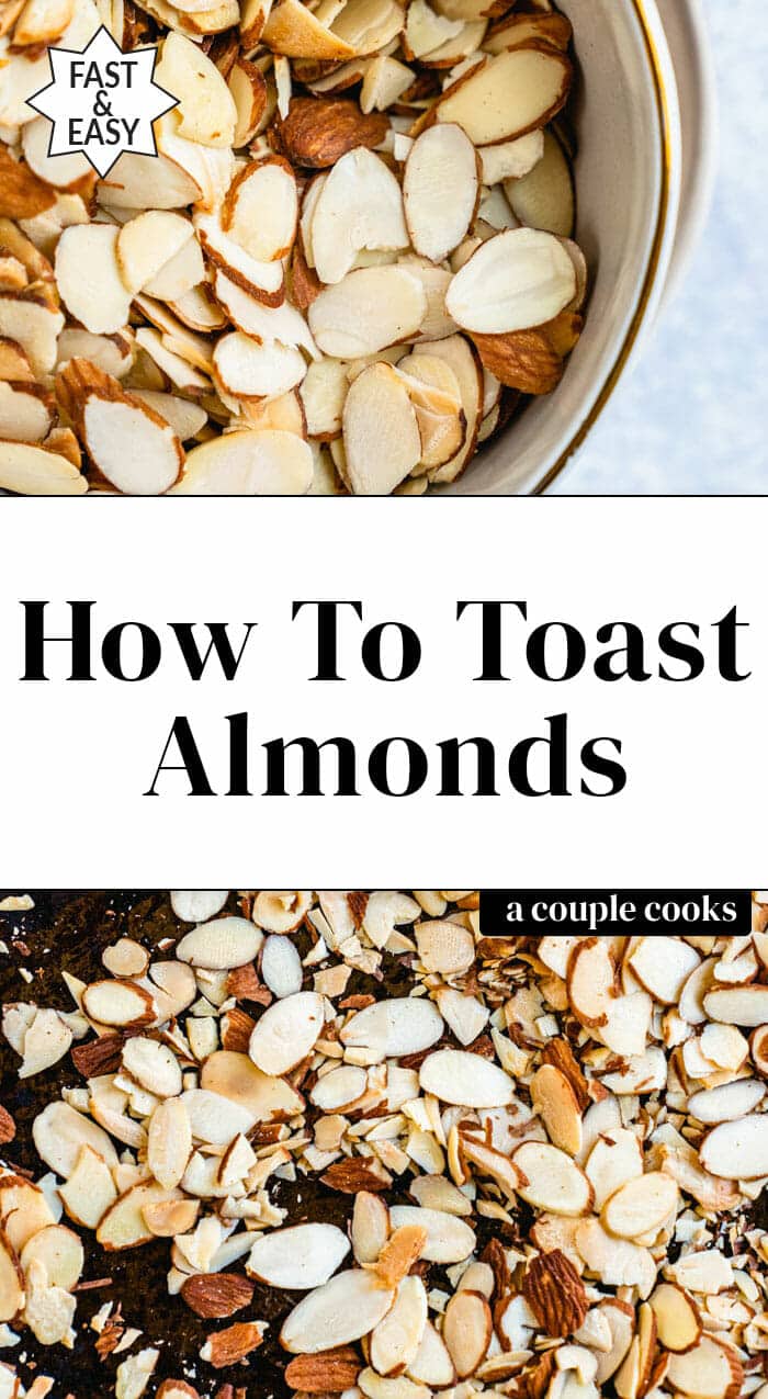How to Toast Almonds (2 ways!)