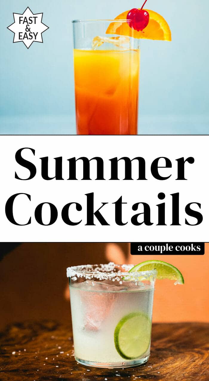 50 Summer Cocktails and Drinks – A Couple Cooks