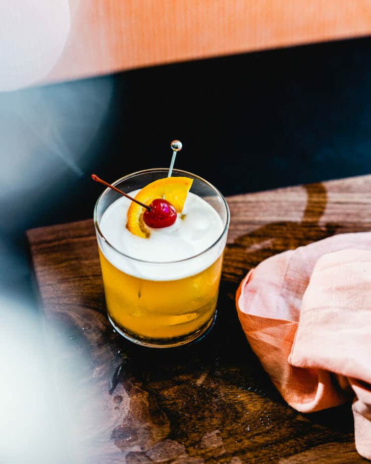 Boston Sour (A Twist on a Whiskey Sour)