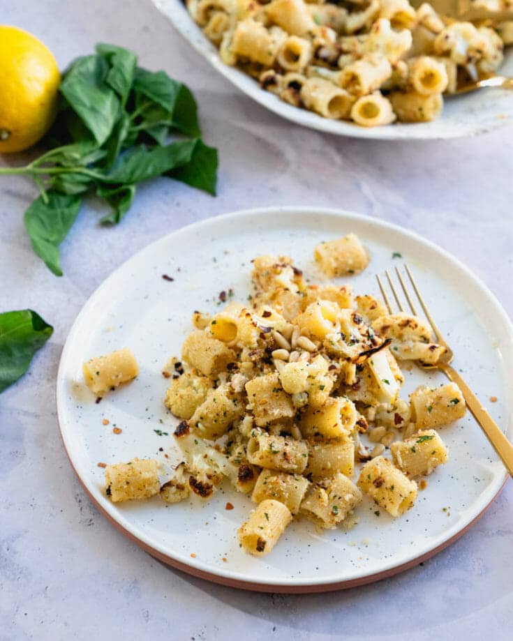 Roasted Cauliflower Pasta Recipe – A Couple Cooks