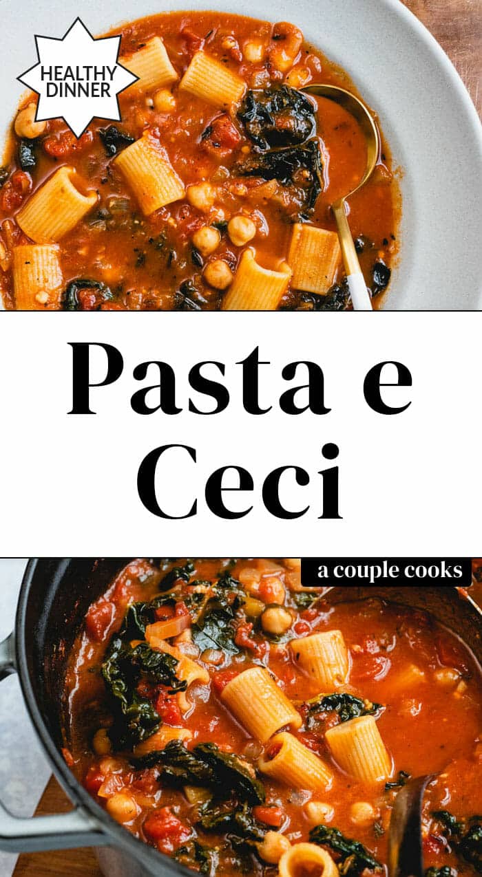 Pasta e Ceci (Italian Chickpea Soup) – A Couple Cooks