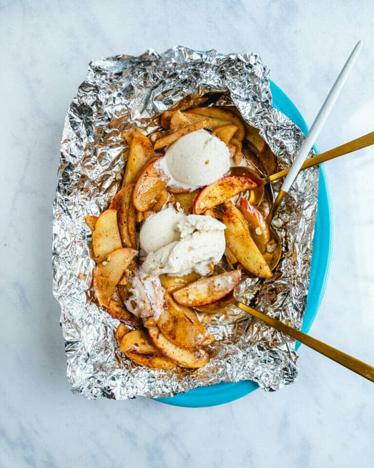 Grilled Apples a La Mode a La Mode – A Couple Cooks