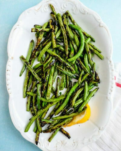 BEST Grilled Green Beans – A Couple Cooks