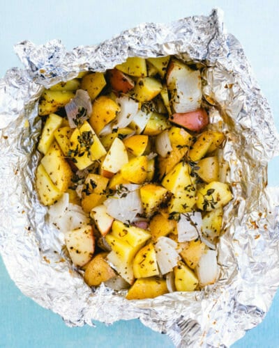 Grilled Potatoes in Foil – A Couple Cooks