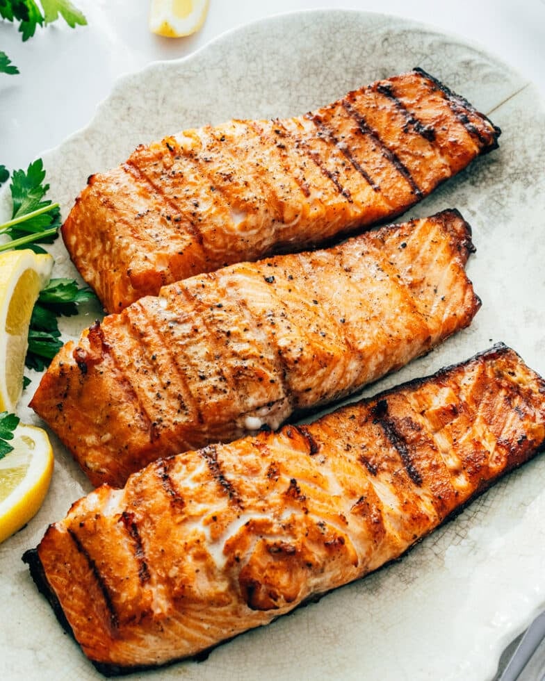 Salmón a la parrilla fácil - Oh-asis